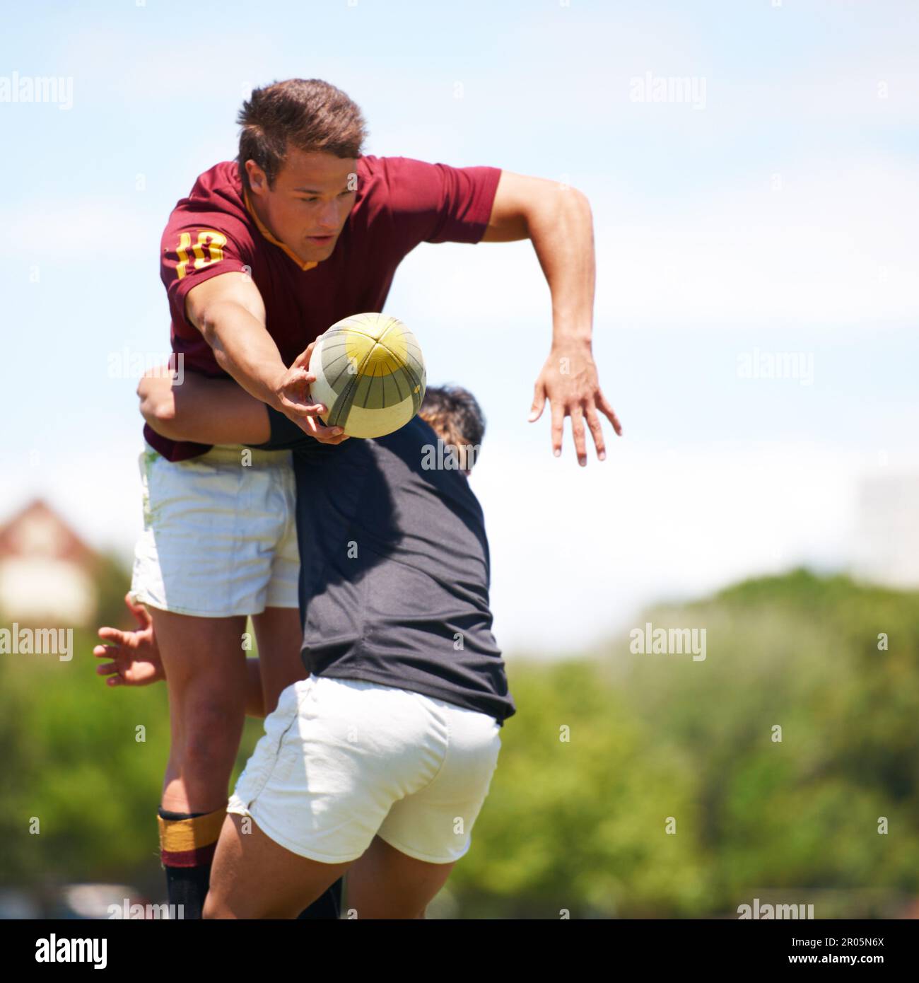 Rugby players muscle hi-res stock photography and images - Alamy