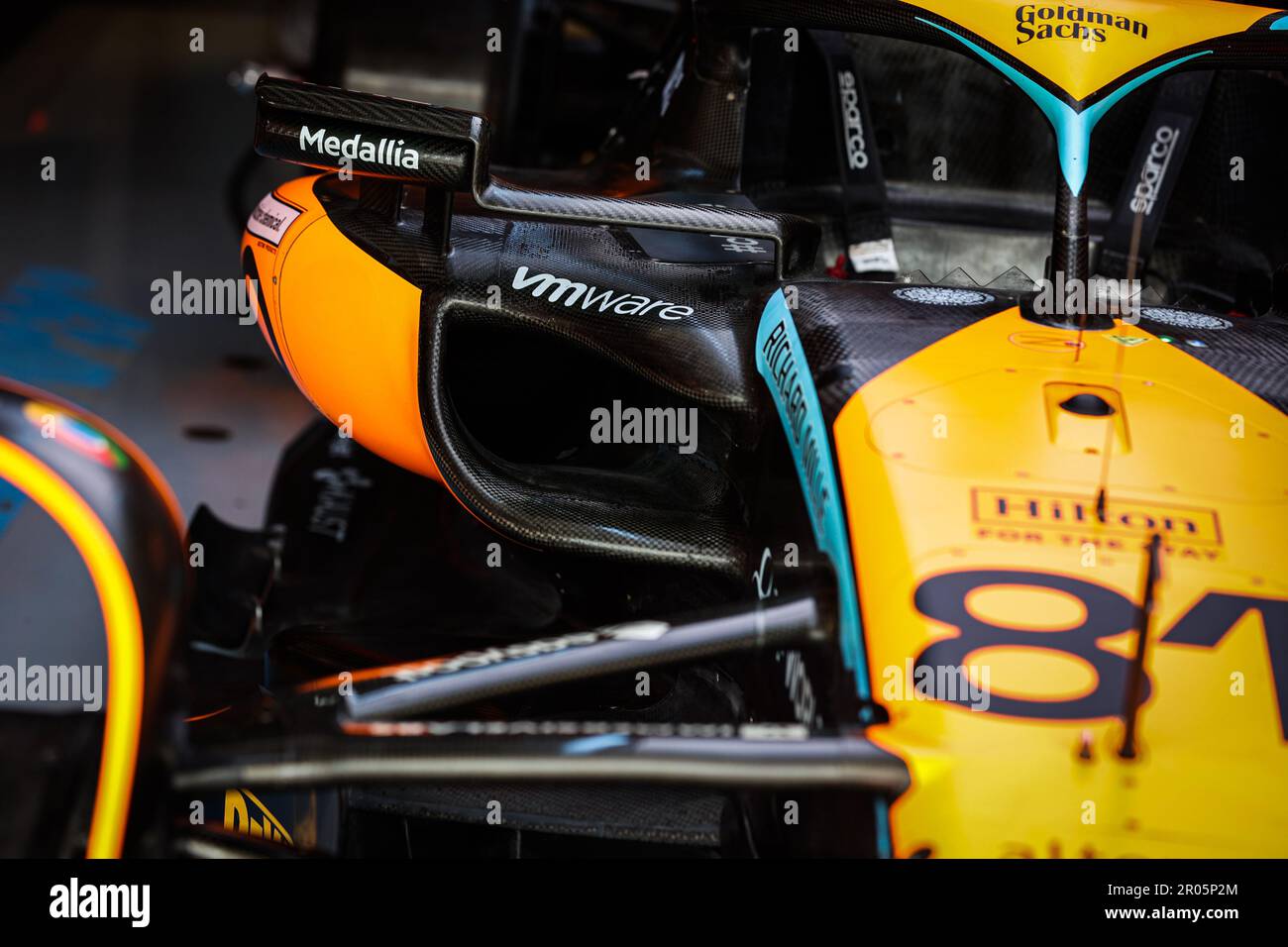 McLaren F1 Team MCL60, mechanical detail, sidepods, sidepod during the ...