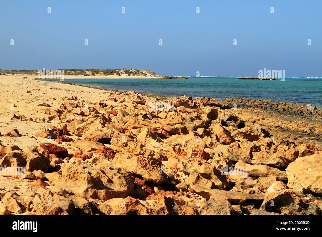 Beach and Coastline, Cape Range National Park, Northwest Australia ...