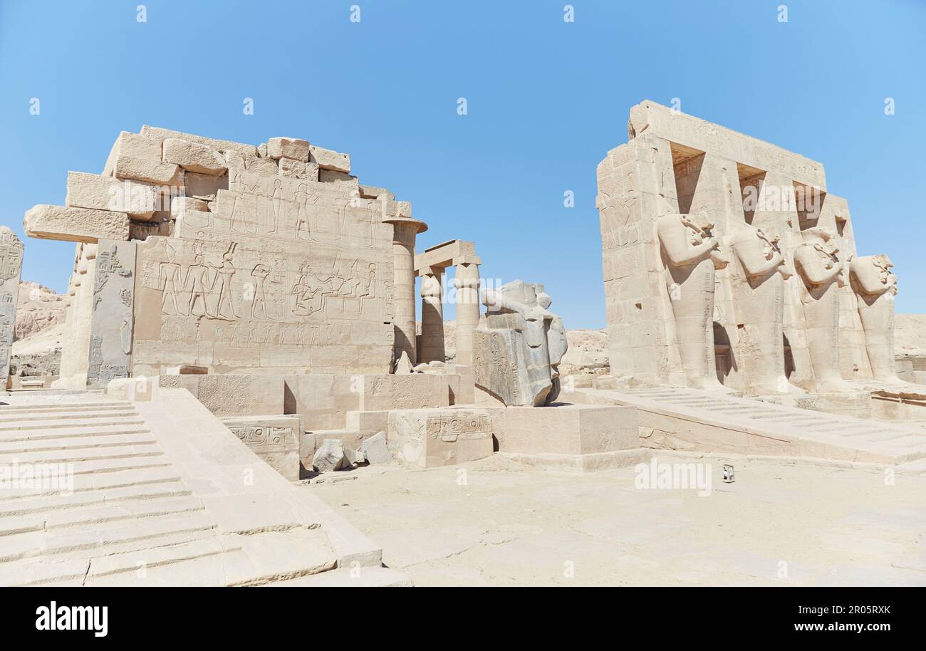 The Ramesseum, the Mortuary Temple of Ramesses II, one of Ancient Egypt ...