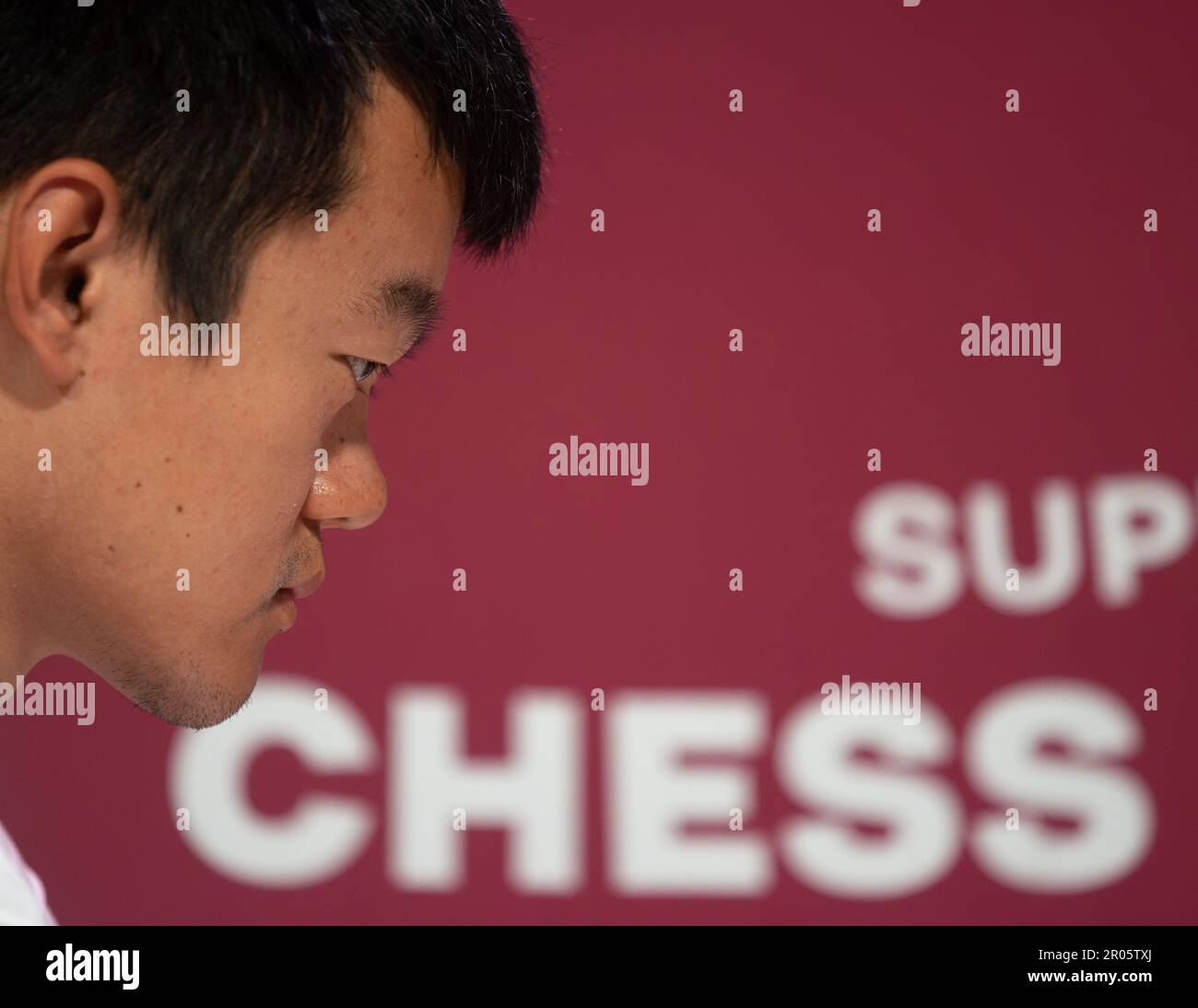 Bucharest, Romania. 6th May, 2023: Ding Liren, Chinese chess ...