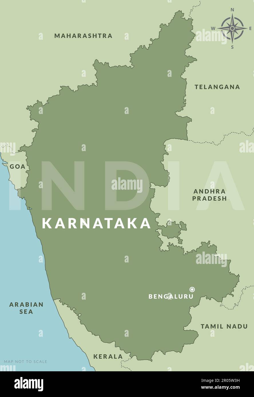 Outline map of india city bengaluru hi-res stock photography and images ...