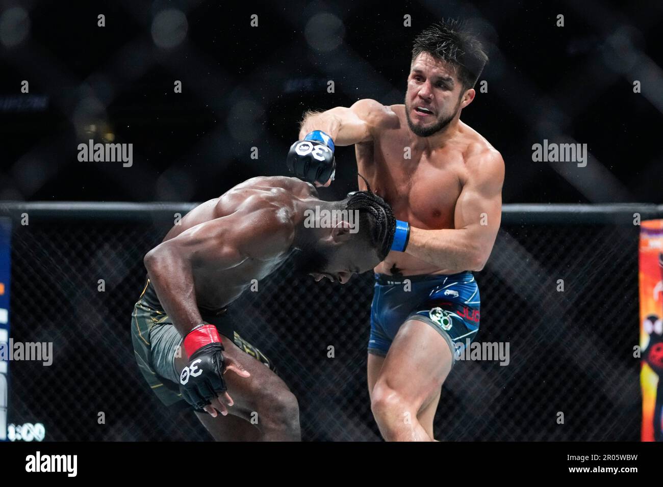 Henry Cejudo, right, grapples with Aljamain Sterling, of Jamaica ...