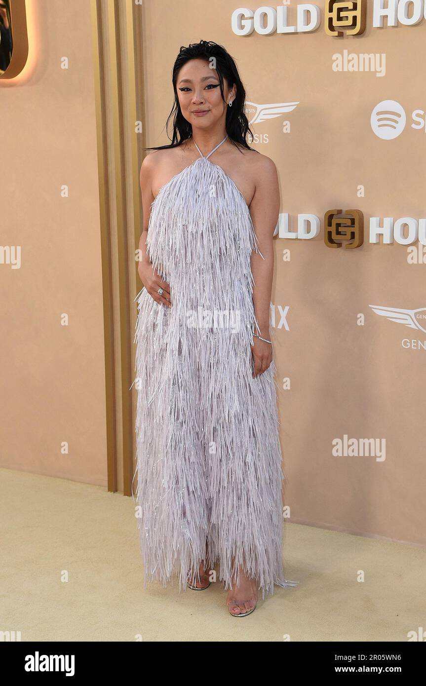 Stephanie Hsu arrives at the second annual Gold Gala on Saturday, May 6 ...