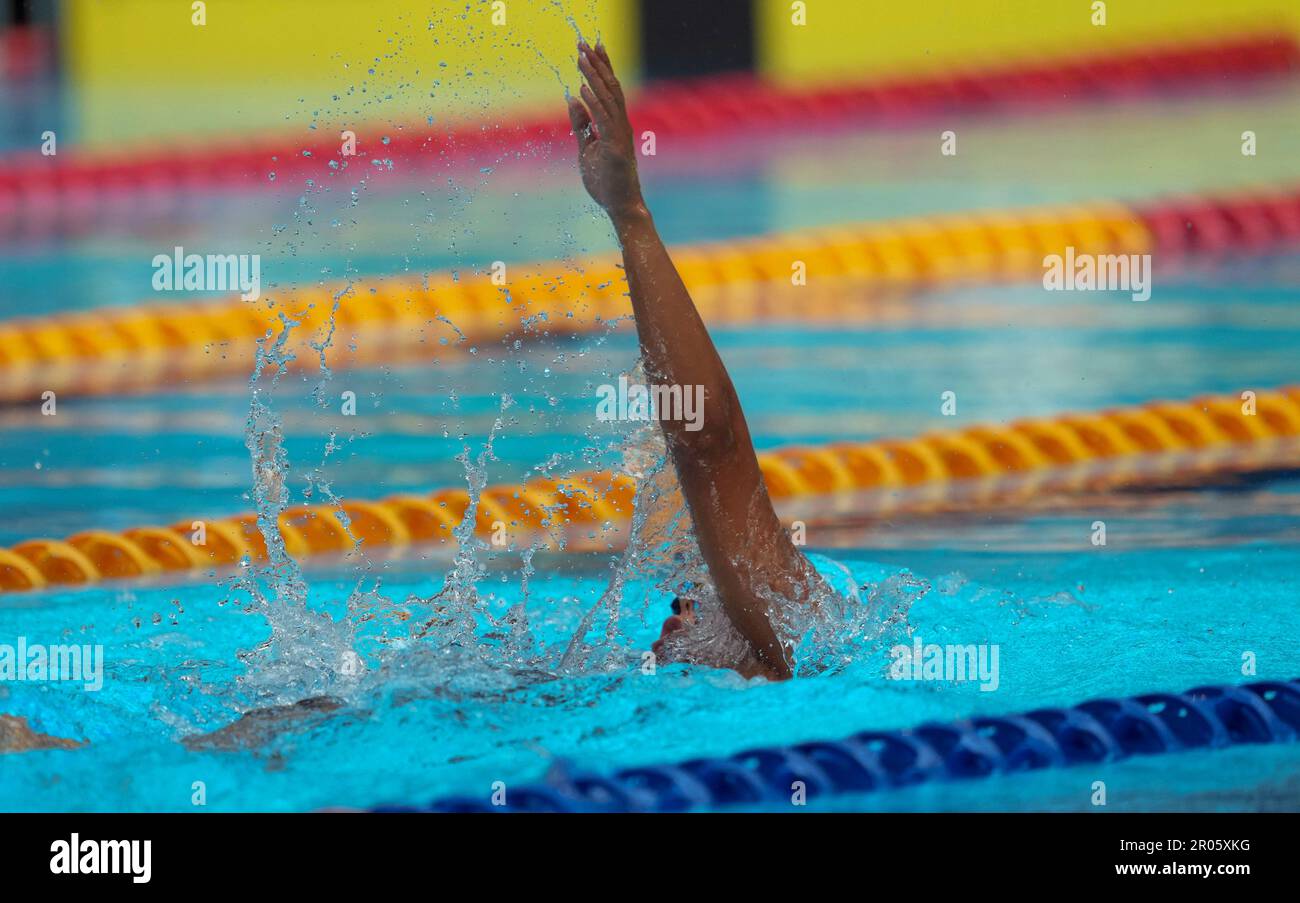 Philippines' Anne Isleta Chloe Kennedy swims in her heat of the women's ...