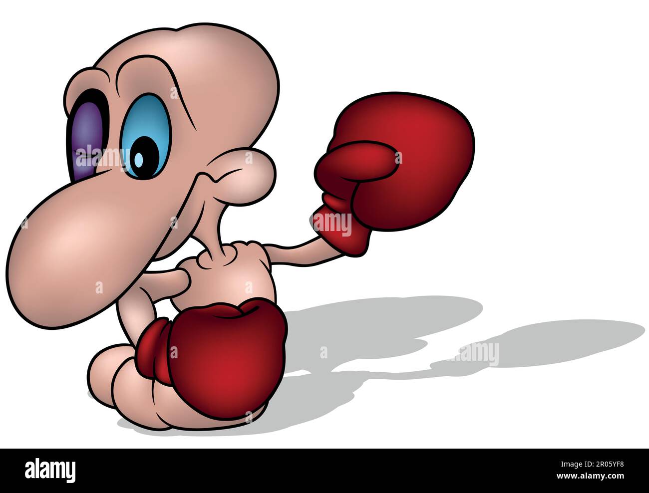 Boxing black eye Stock Vector Images - Alamy