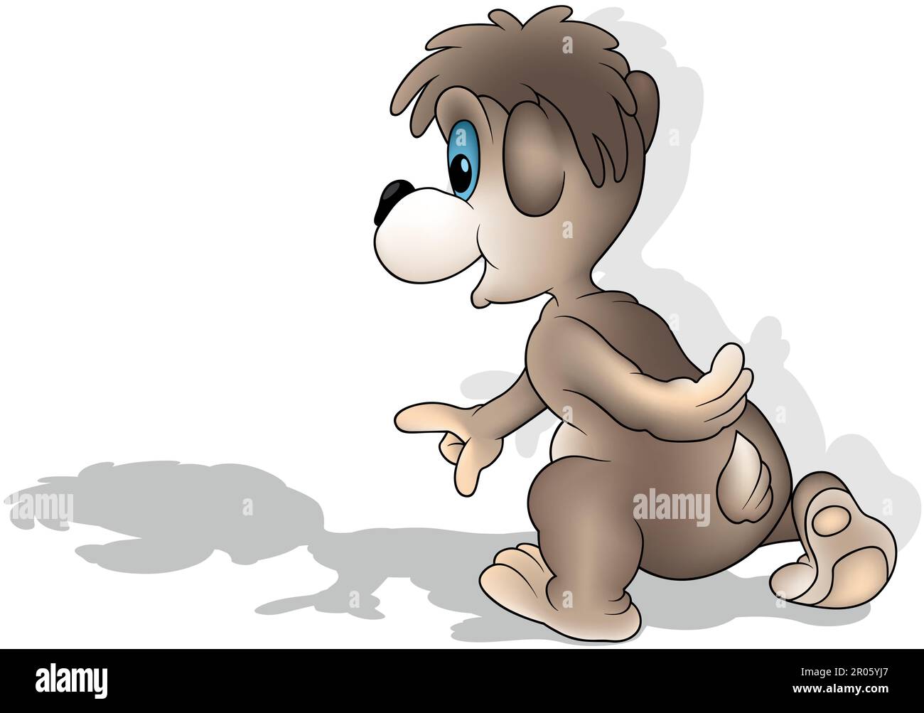 Rear View of a Brown Leaving Teddy Bear Stock Vector Image & Art - Alamy