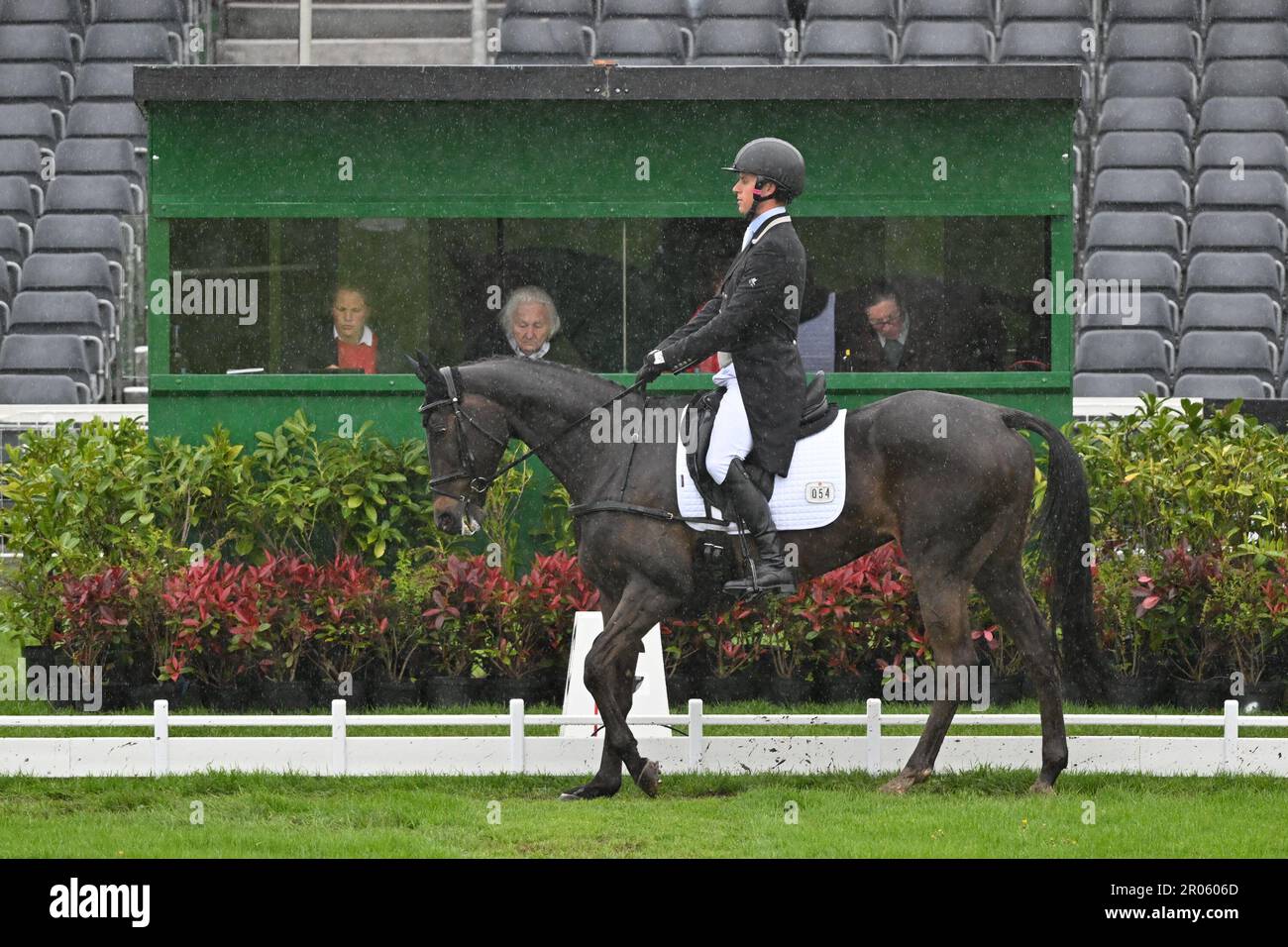 Tom Crisp riding Liberty and Glory on Day two of the Badminton Horse ...