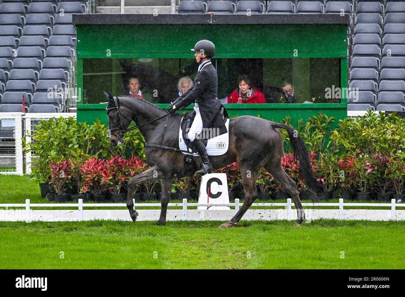 Tom Crisp riding Liberty and Glory on Day two of the Badminton Horse ...