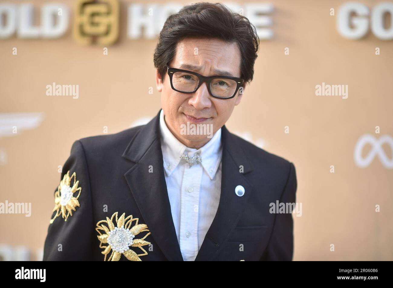 Ke Huy Quan arrives at the second annual Gold Gala on Saturday, May 6 ...