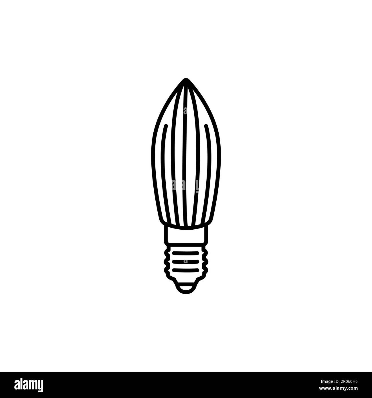 LED lamp black line icon. Pictogram for web page, mobile app, promo ...