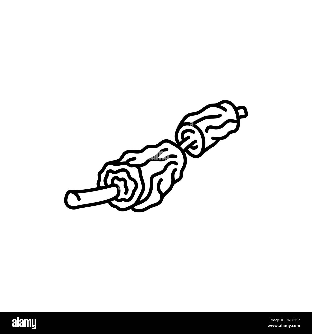 Peripheral neuropathy black line icon. Autoimmune diseases. Pictogram ...