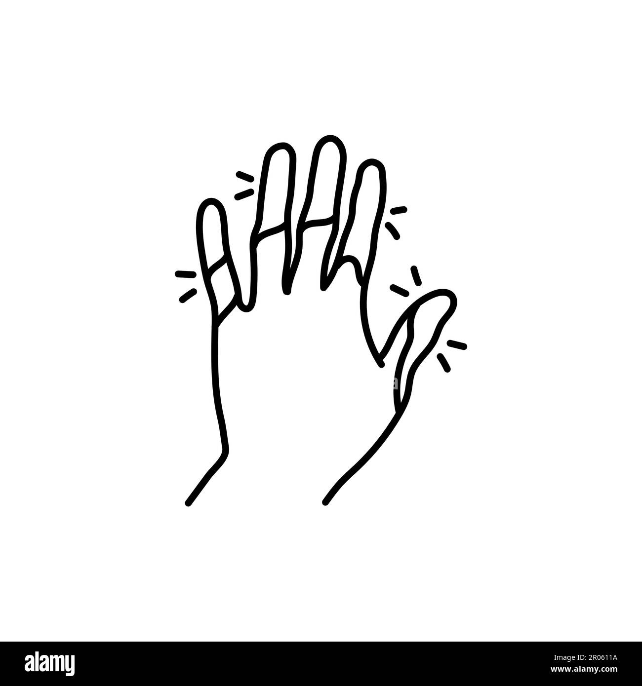 Scleroderma black line icon. Autoimmune diseases. Pictogram for web ...