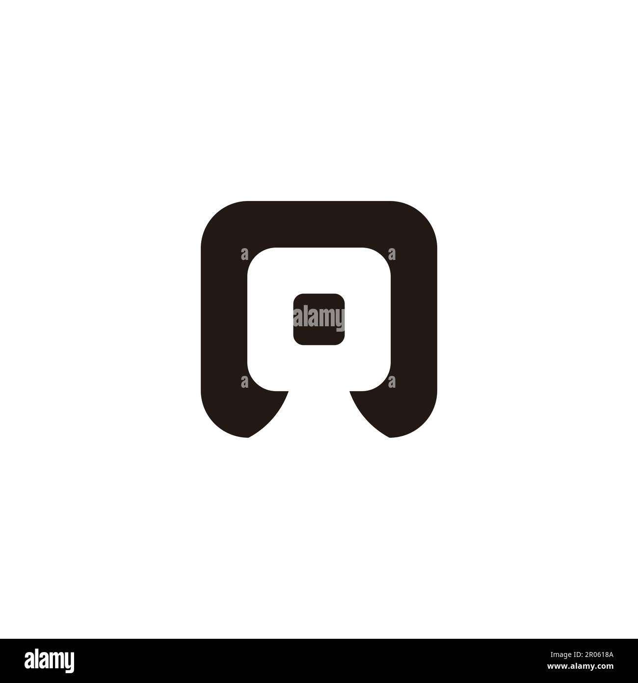 letter n dot motion swoosh simple logo vector Stock Vector Image & Art ...