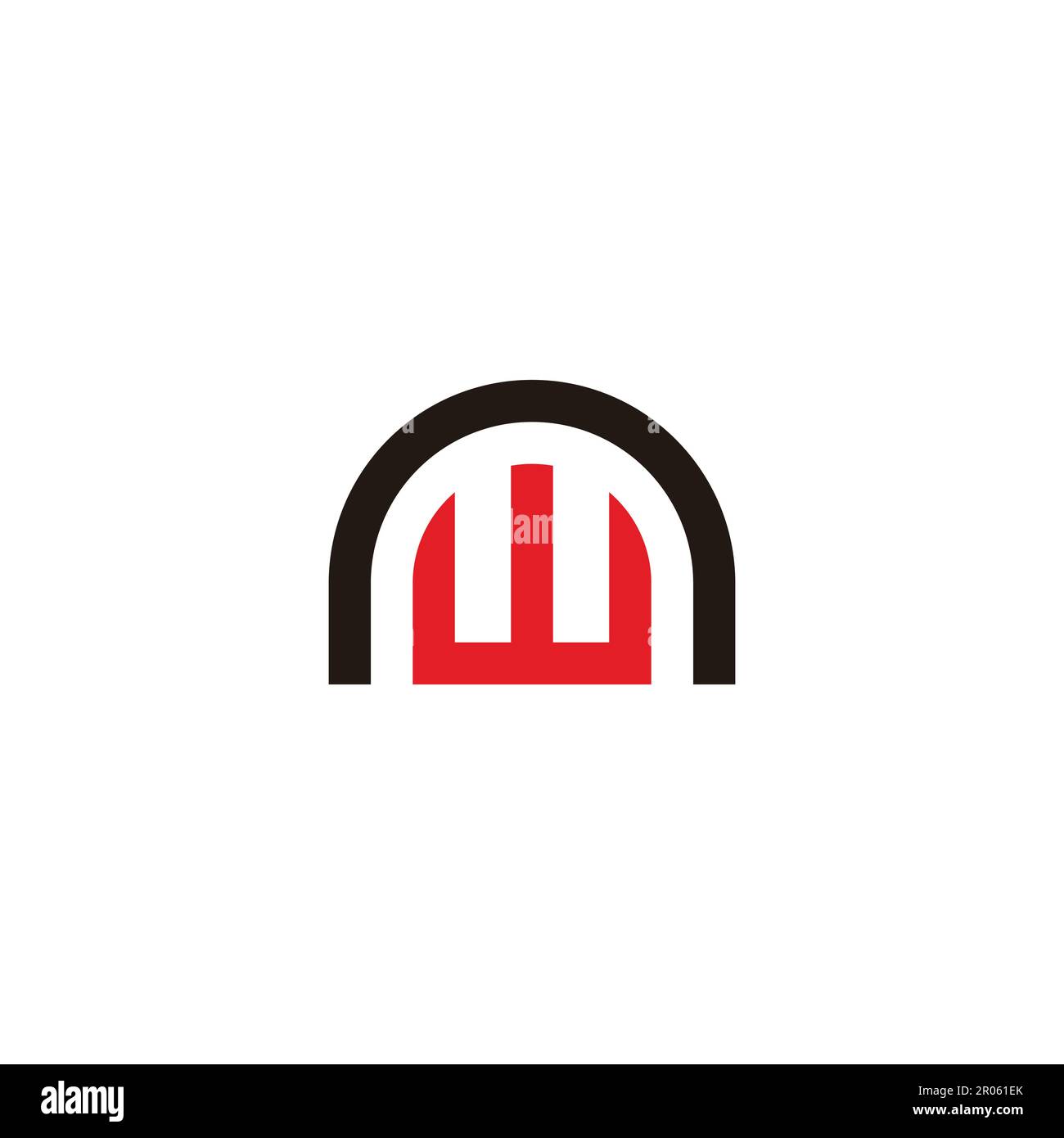 letter nw colors stripes line geometric logo vector Stock Vector Image ...