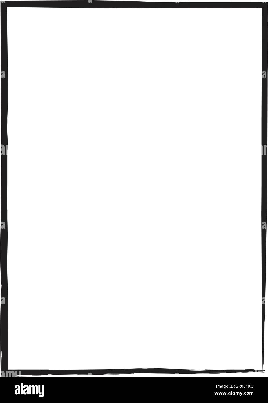 Grunge frame shape icon, vertical rectangle decorative vintage border ...
