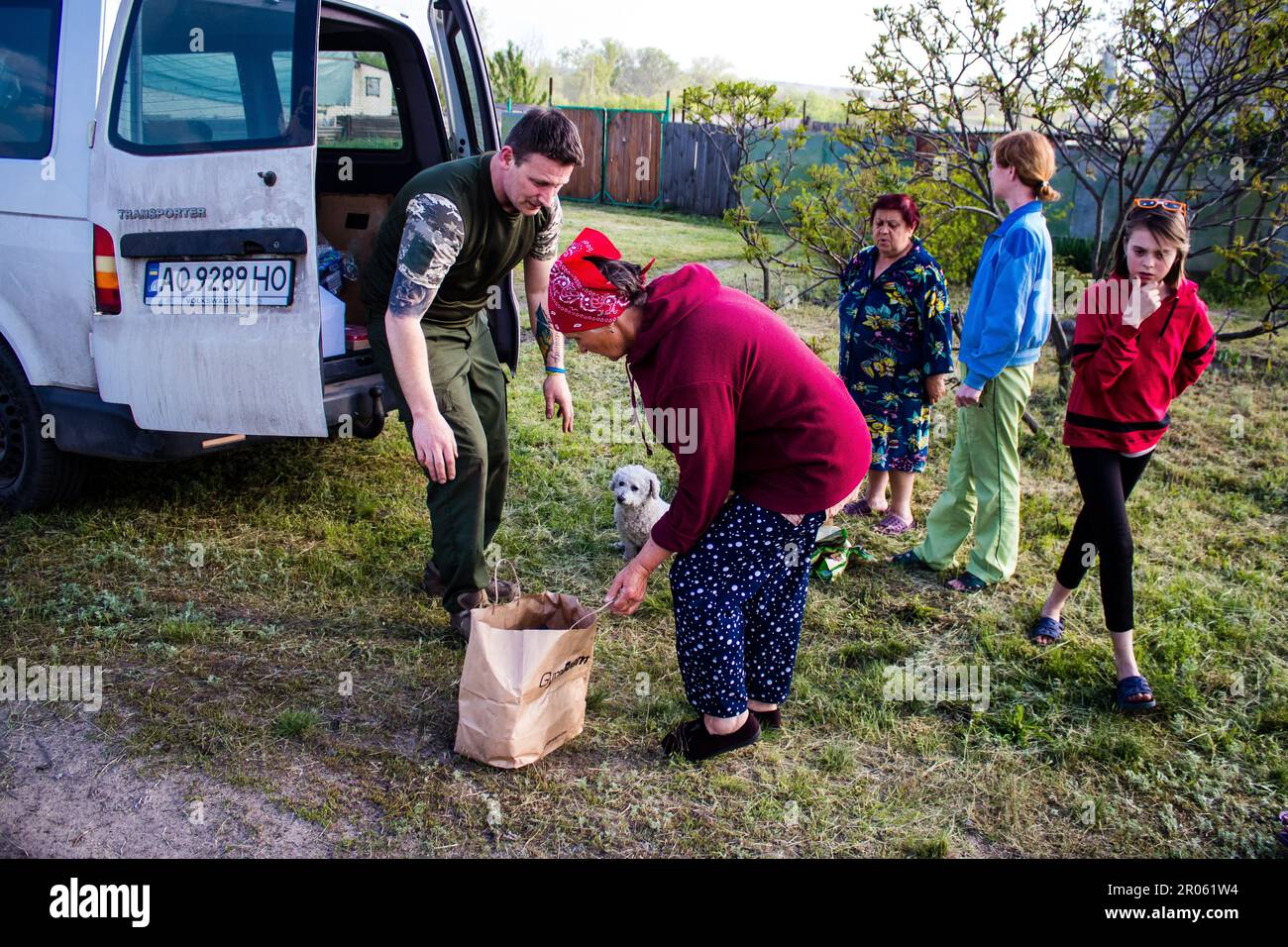 Petr nikname Phantom, a Czech volunteer living in Ukraine bringing ...