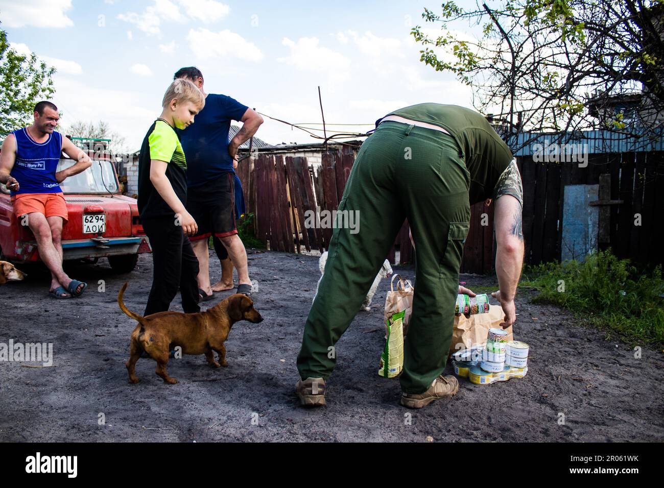 Petr nikname Phantom, a Czech volunteer living in Ukraine bringing ...