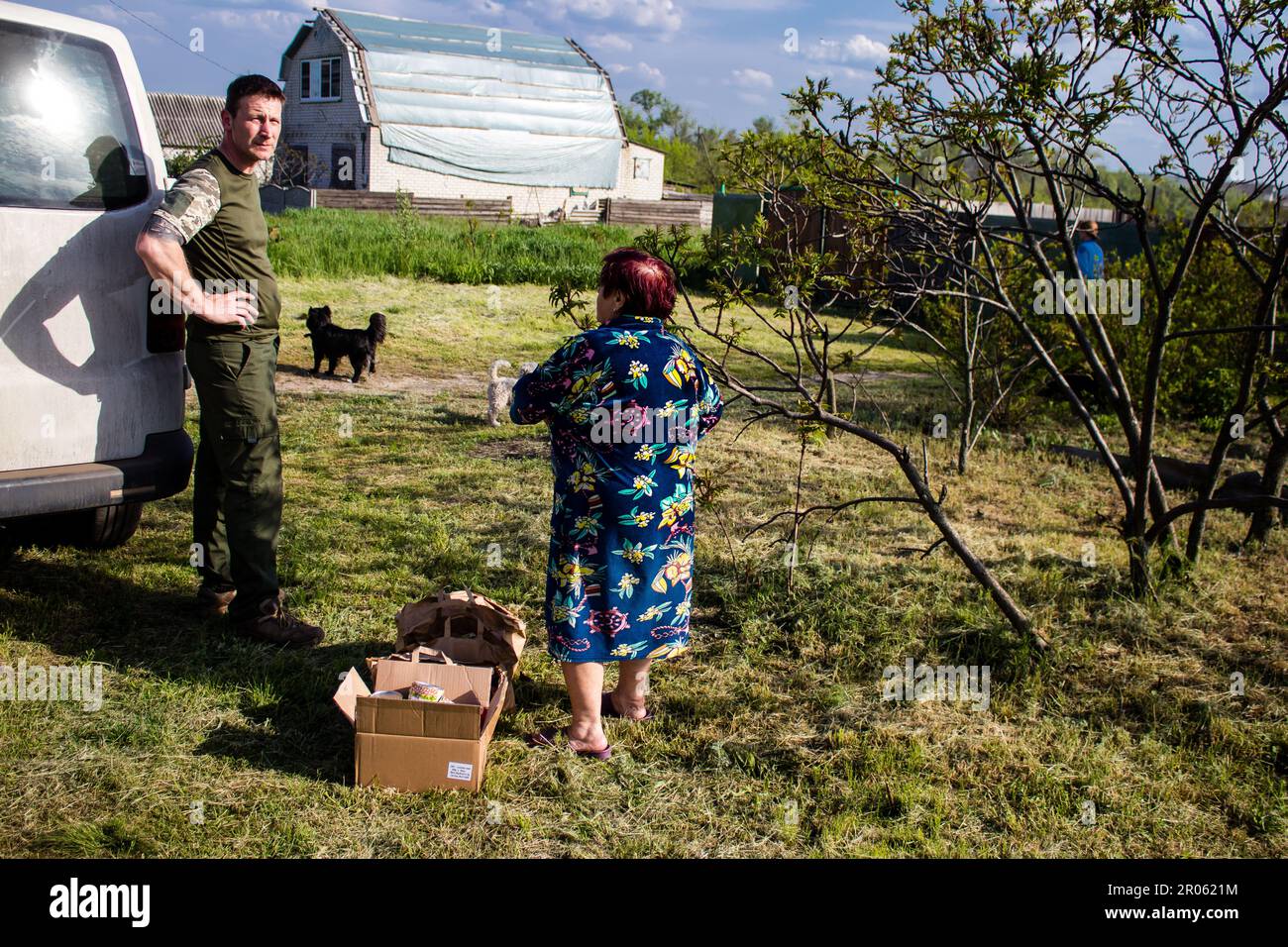 Petr nikname Phantom, a Czech volunteer living in Ukraine bringing ...