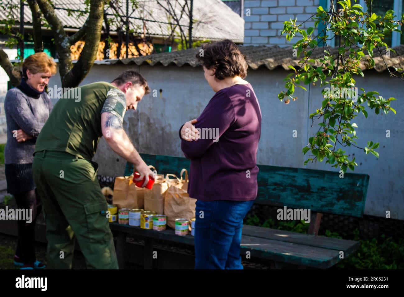 Petr nikname Phantom, a Czech volunteer living in Ukraine bringing ...