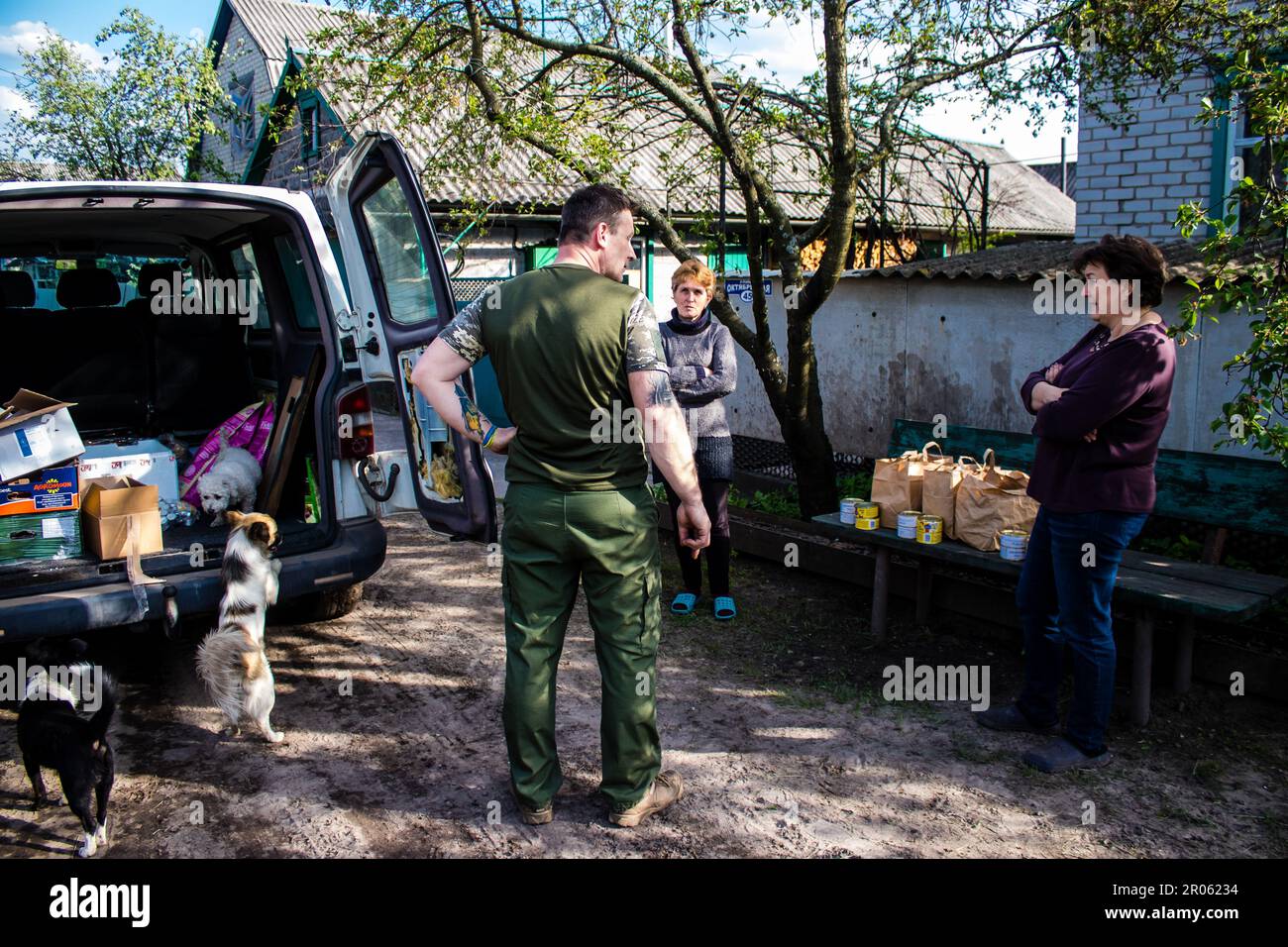 Petr nikname Phantom, a Czech volunteer living in Ukraine bringing ...