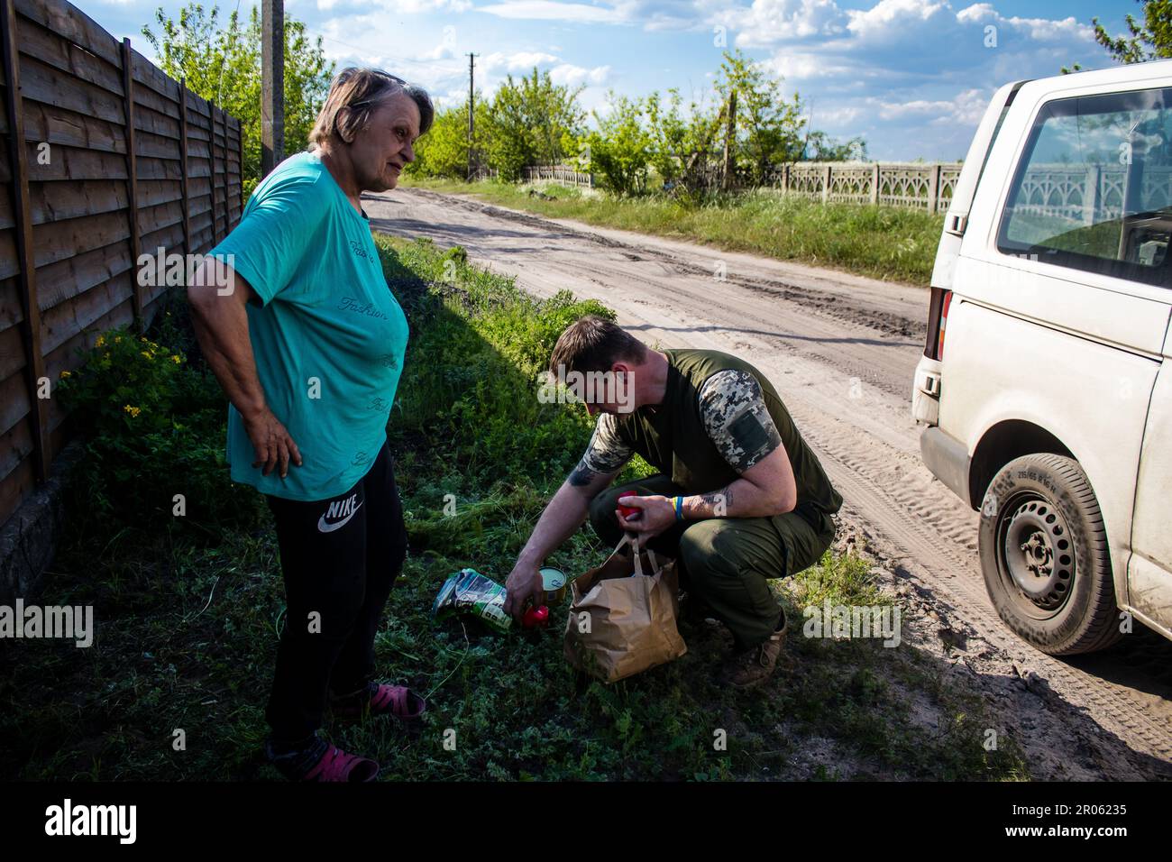 Petr nikname Phantom, a Czech volunteer living in Ukraine bringing ...