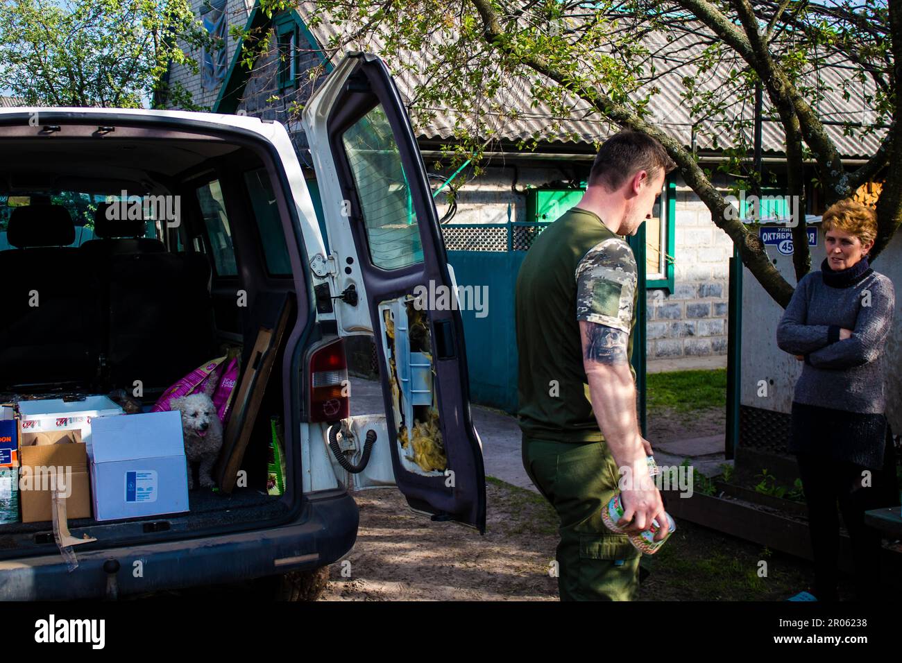Petr nikname Phantom, a Czech volunteer living in Ukraine bringing ...