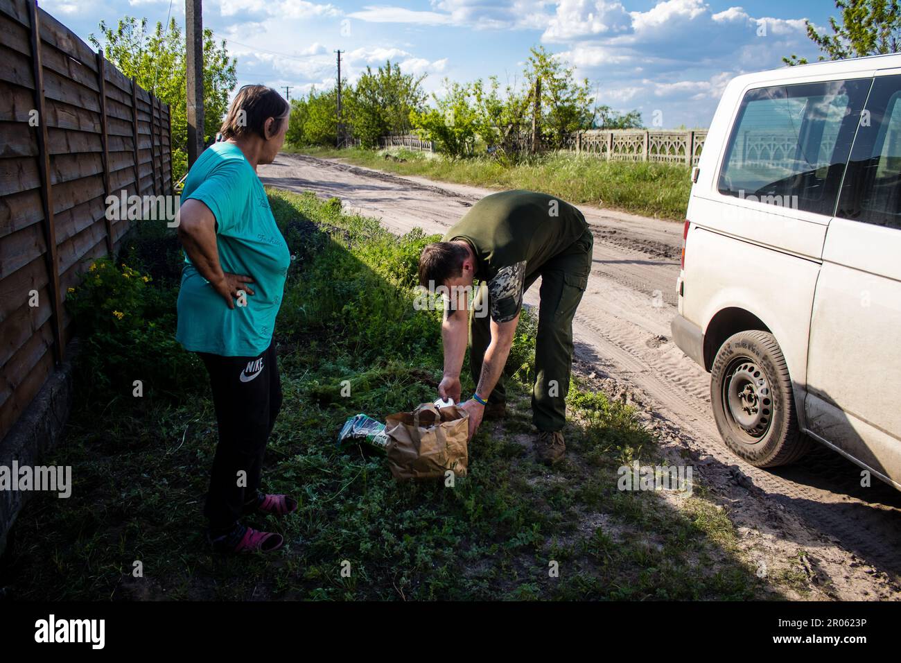Petr nikname Phantom, a Czech volunteer living in Ukraine bringing ...