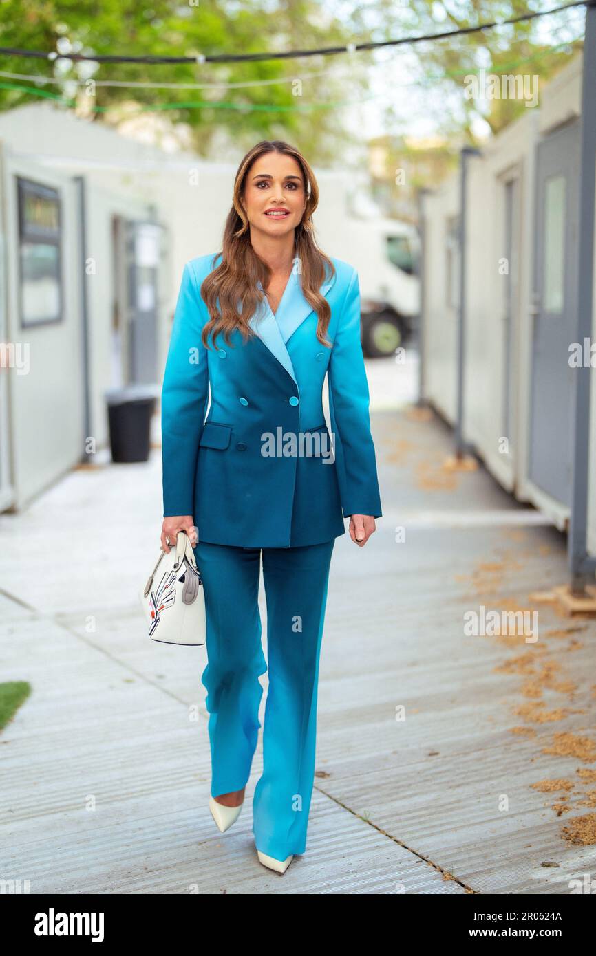 London, UK. 05th May, 2023. Queen Rania Al Abdullah of Jordan, on her ...