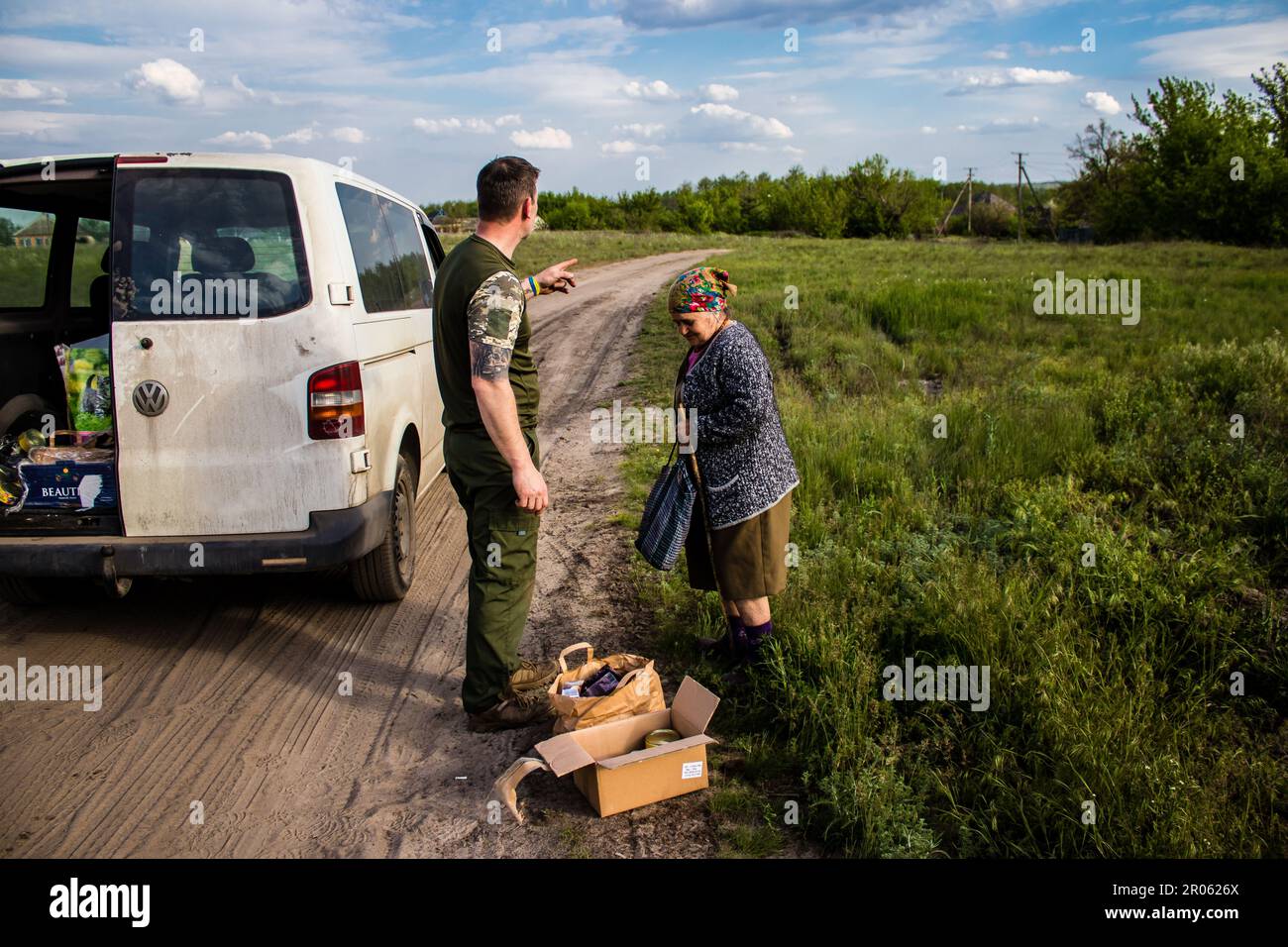 Petr nikname Phantom, a Czech volunteer living in Ukraine bringing ...
