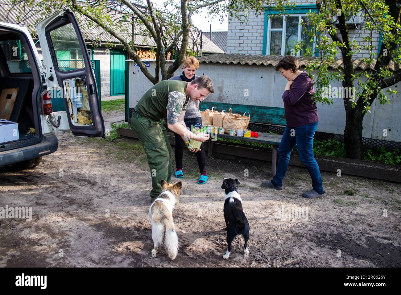 Petr nikname Phantom, a Czech volunteer living in Ukraine bringing ...