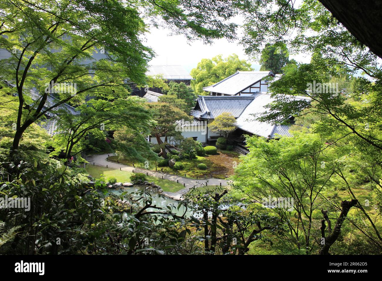 Japanese garden of Shoren-in Temple in Kyoto, Japan Stock Photo - Alamy