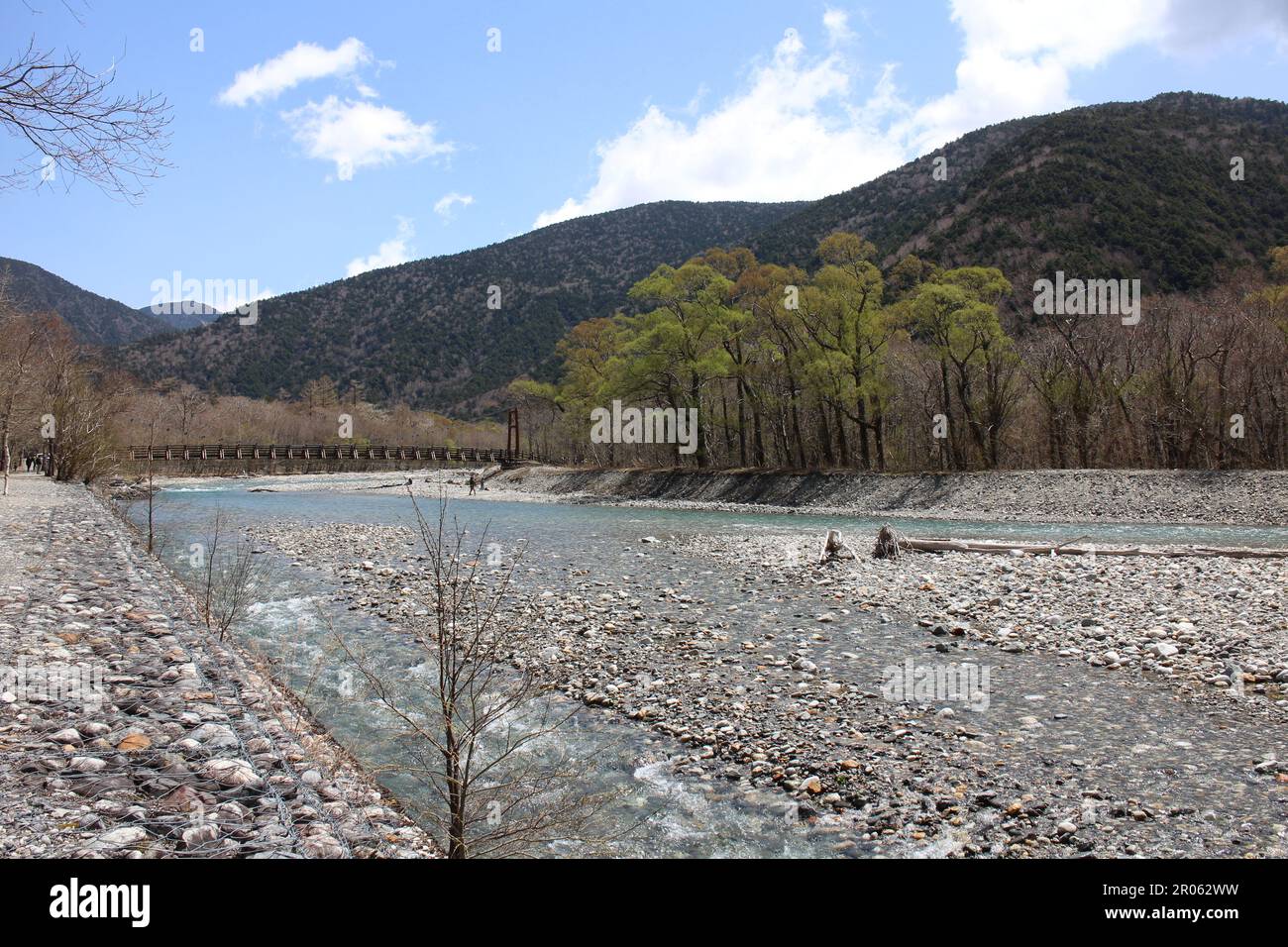 The clear Azusa River in Kamikochi, Japan Stock Photo - Alamy