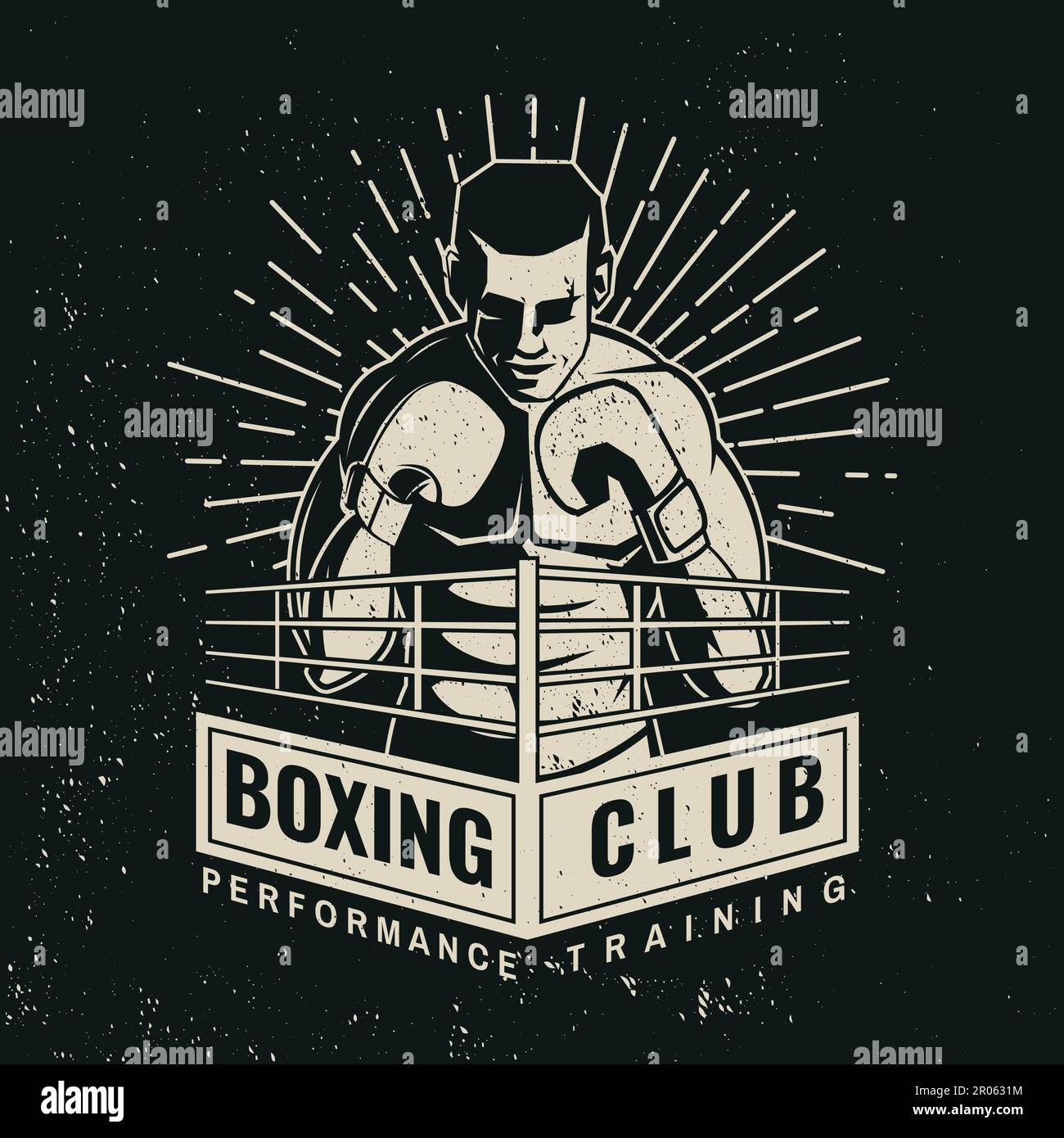 Set of Boxing club badge, logo design. Vector illustration. For Boxing ...