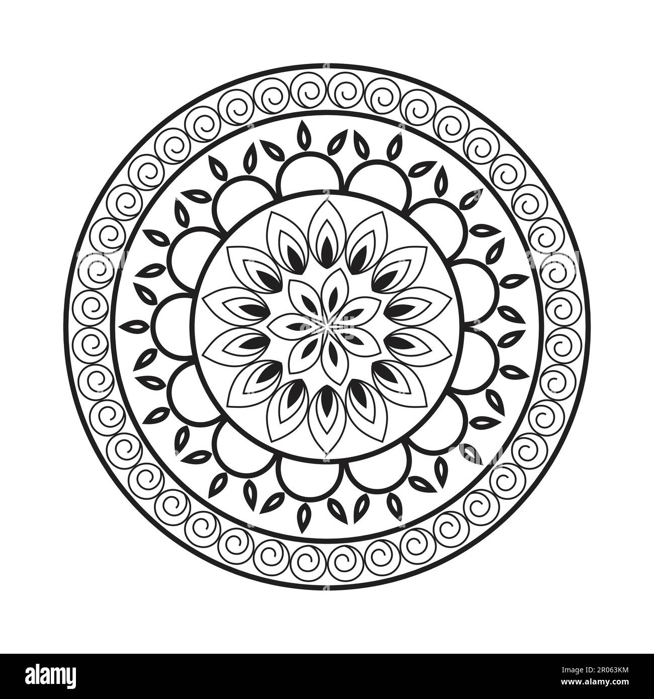 Simple mandala hi-res stock photography and images - Alamy