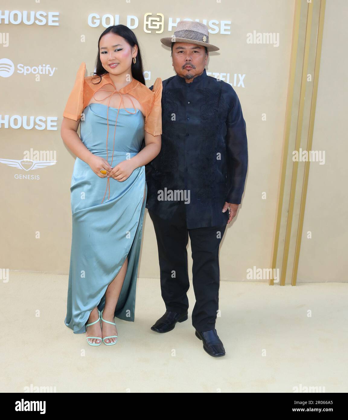 Los Angeles, USA. 06th May, 2023. Derek Basco, Ella Basko arrives at ...