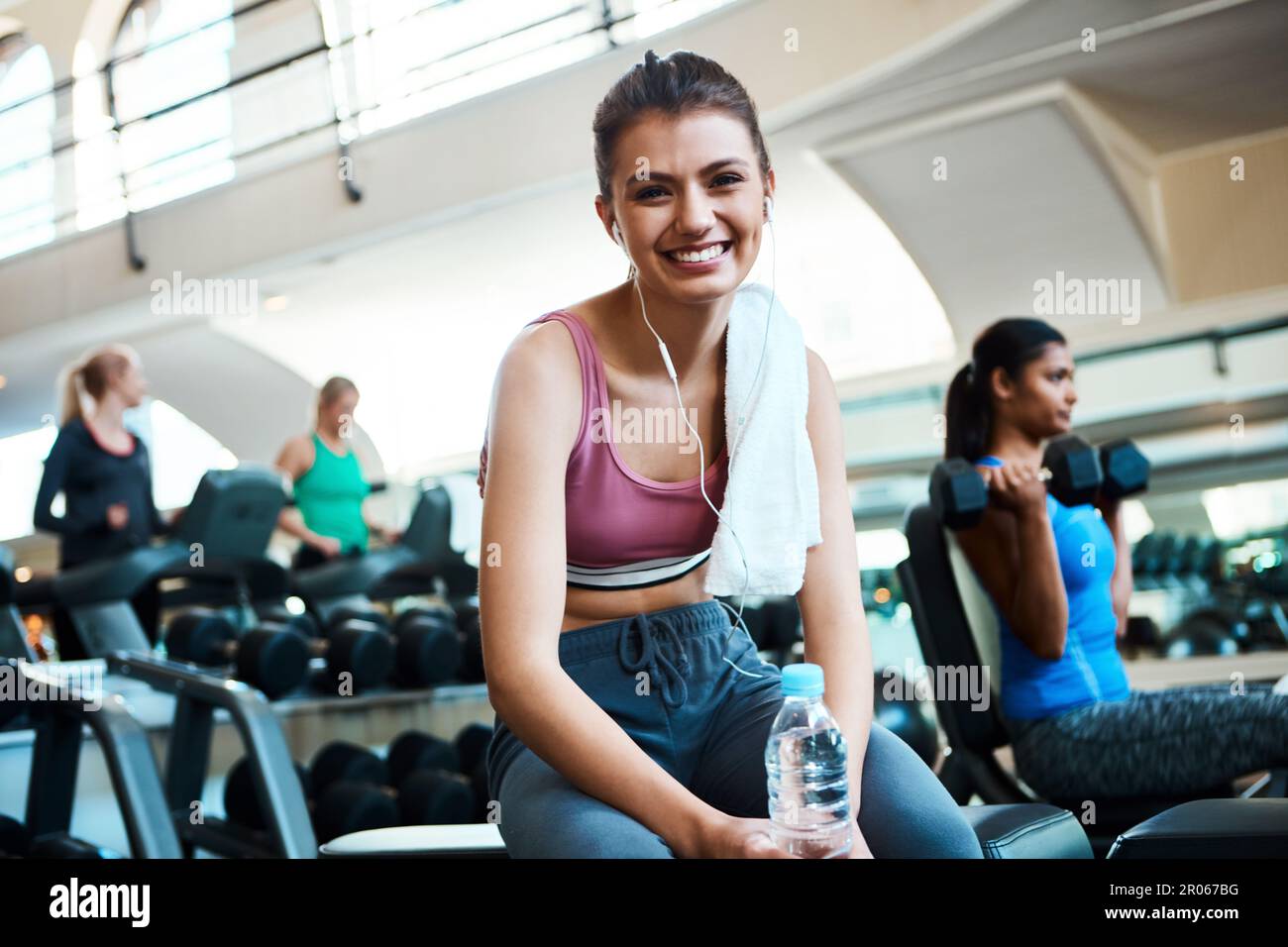 Feeling down Hit the gym. Cropped portrait of an attractive young woman ...