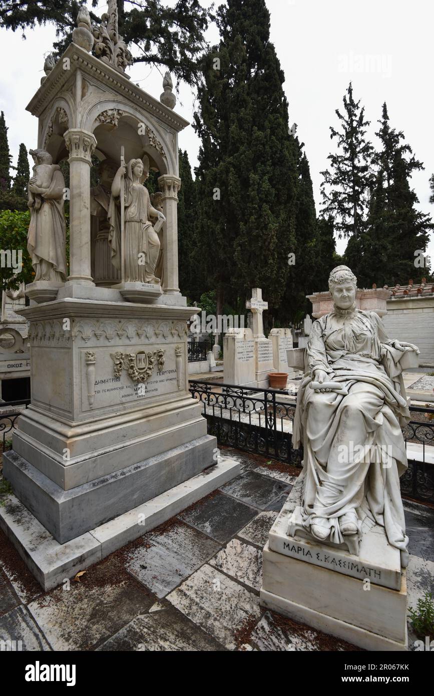 The First Cemetery of Athens, Greece Stock Photo - Alamy