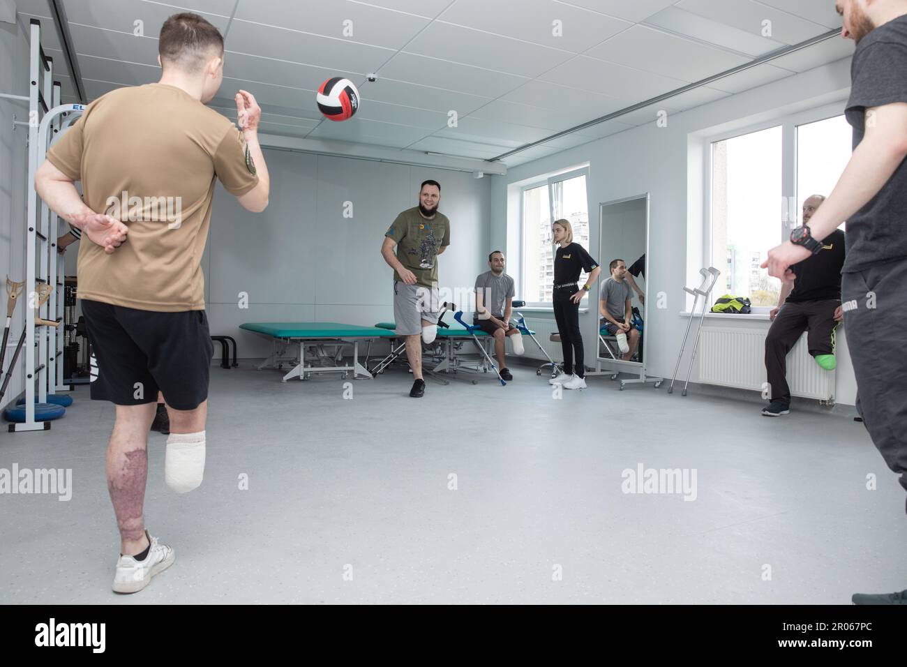 Soldiers and patients of the rehabilitation center clinic "Unbroken ...
