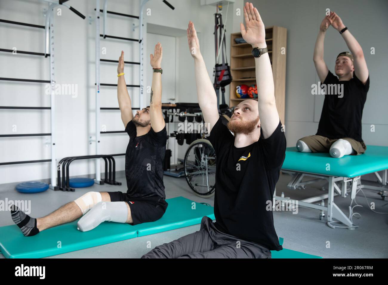 Soldiers and patients of the rehabilitation center clinic "Unbroken ...