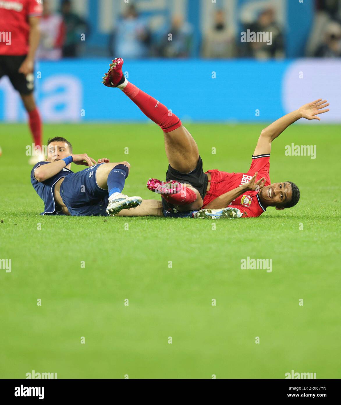 firo: May 5th, 2023, football, 1st Bundesliga: First Bundesliga Bayer ...