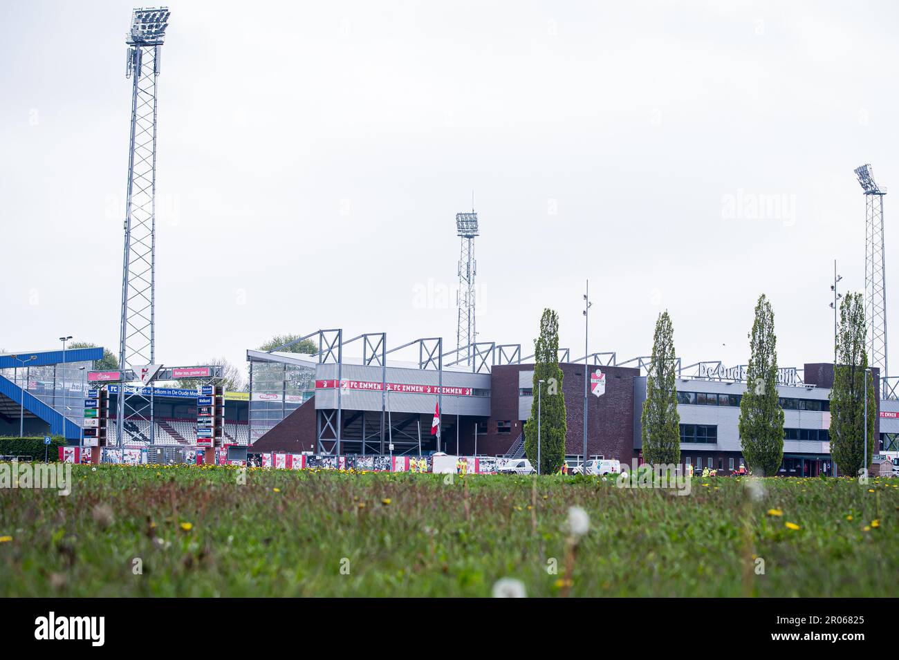 EMMEN - The Oude Meerdijk Stadium during the Dutch premier league match ...