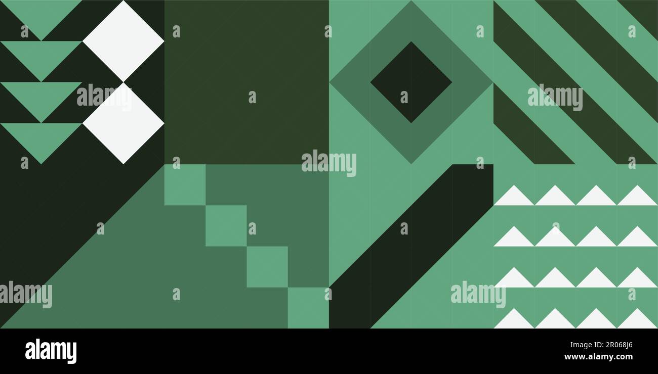 Abstract geometric shape blocks seamless pattern. Graphic design print ...