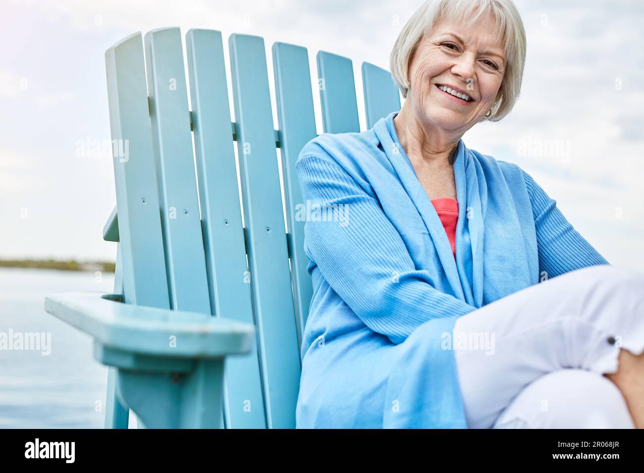 Confident knowing that my retirement is a comfortable one. Portrait of ...