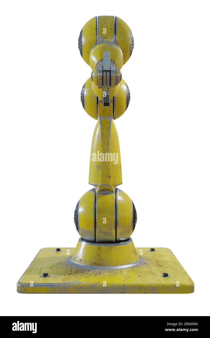 3D Illustration , Mechanical hand. Industrial robot manipulator. Modern ...