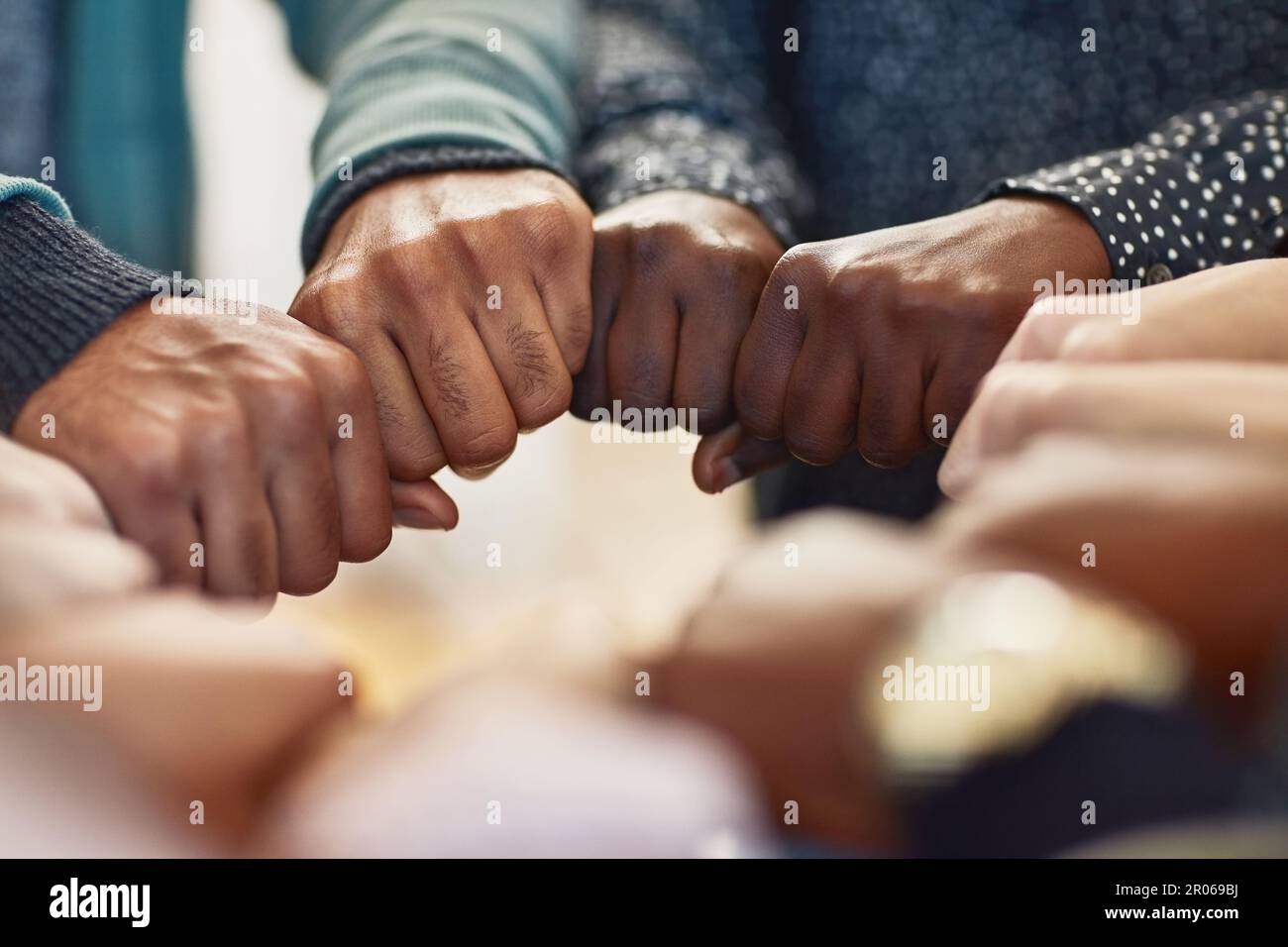 We can conquer this together regardless of our differences. Closeup ...