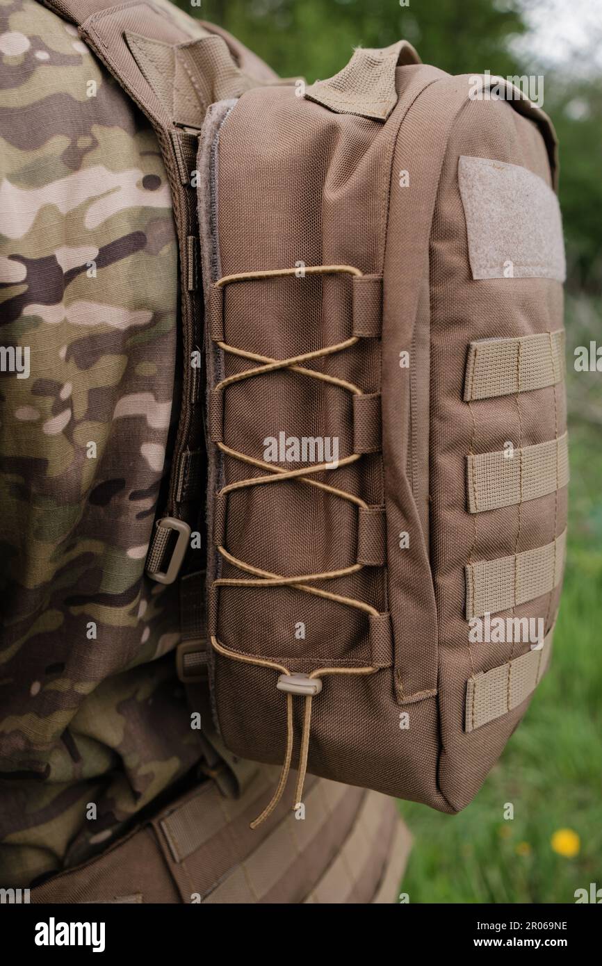 Military training backpack hi-res stock photography and images - Alamy