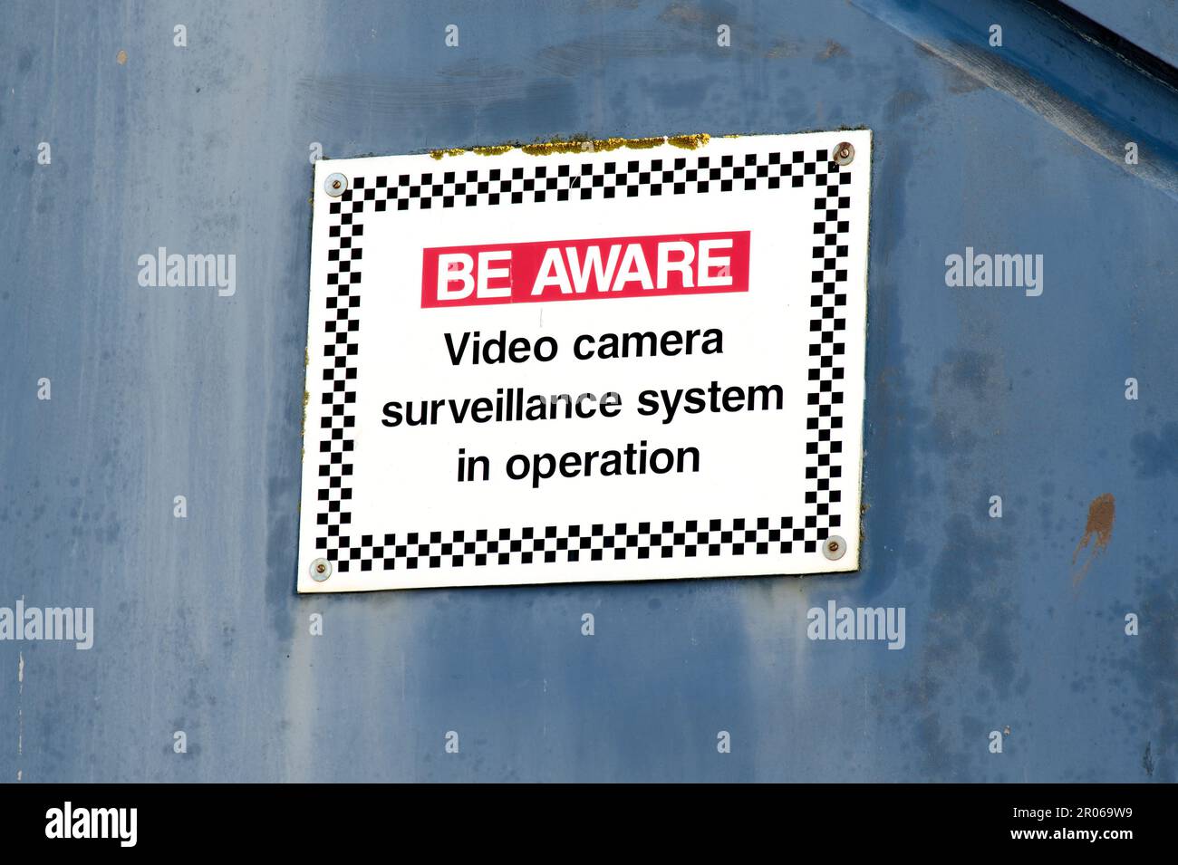 CCTV sign notification premises are protected by video surveillance ...