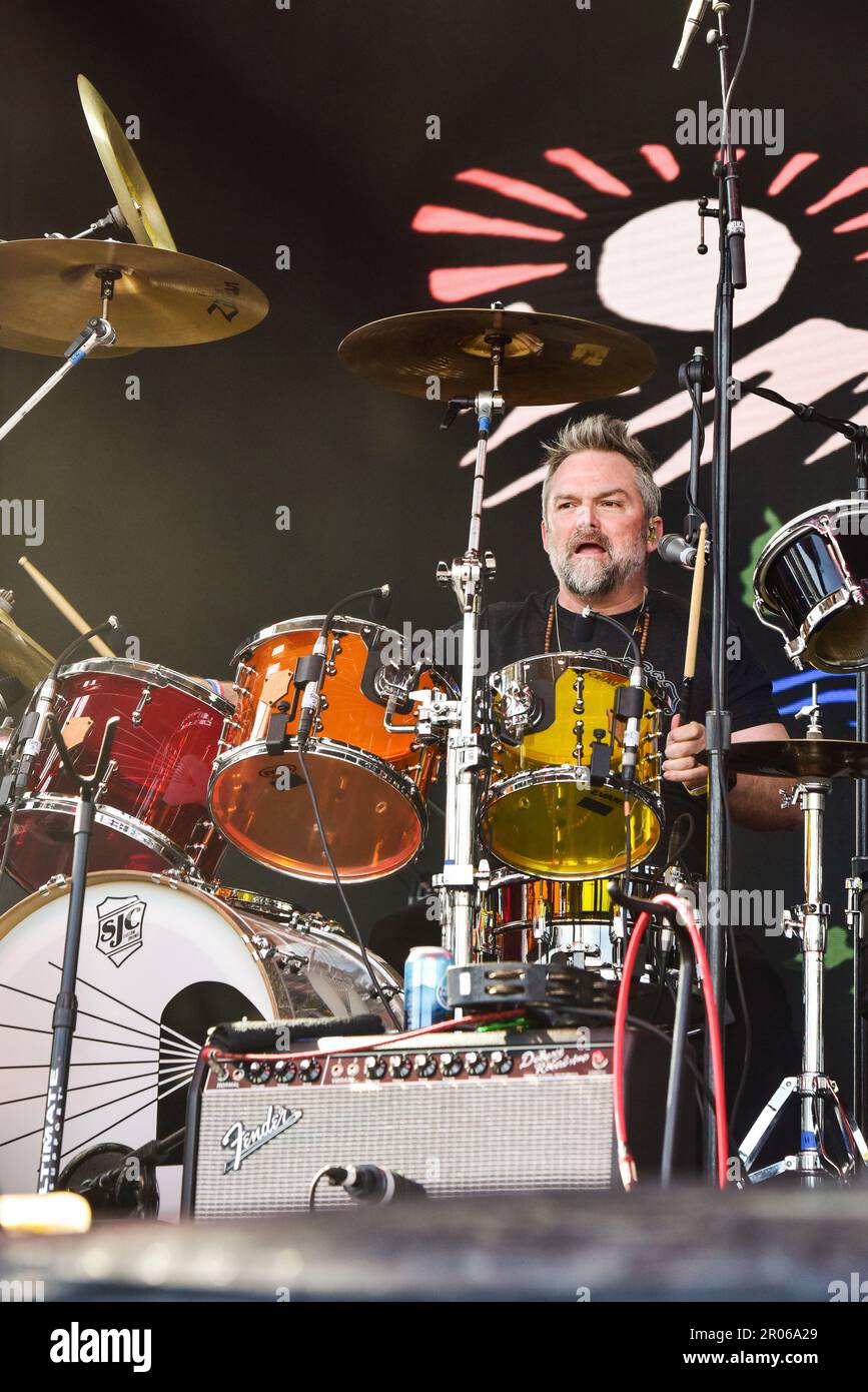 Redondo Beach, California, May 6, 2023 - The band Dispatch Performing ...