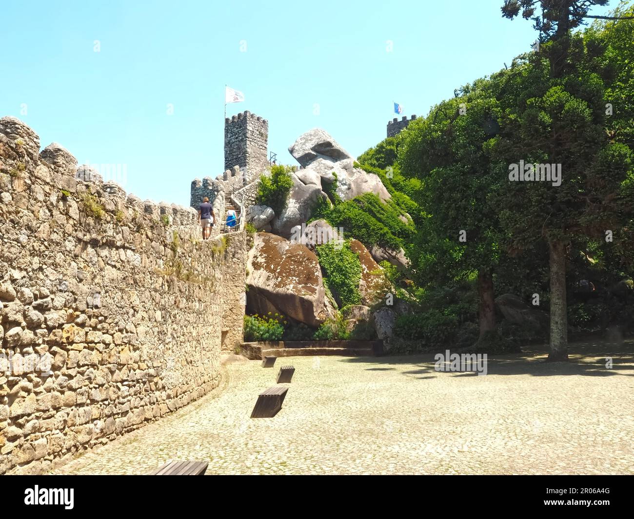 moorish castle in Sintra north Portugal Stock Photo - Alamy